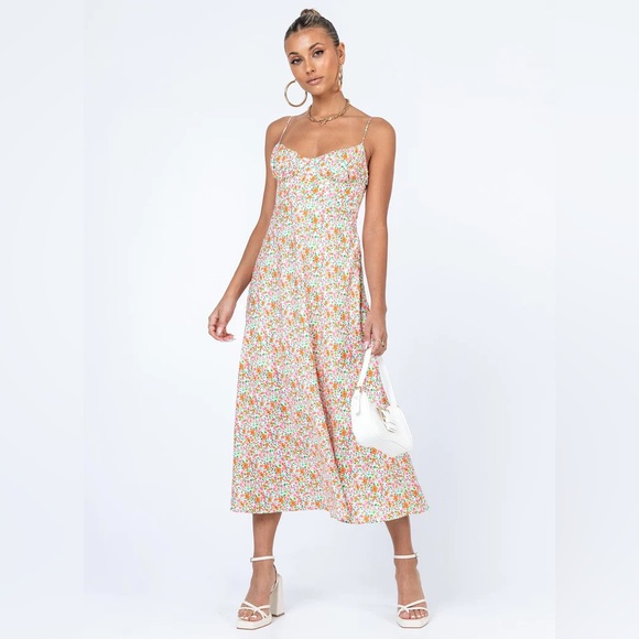 Princess Polly | Dresses | Nwt Princess Polly Amara Midi Dress Multi ...